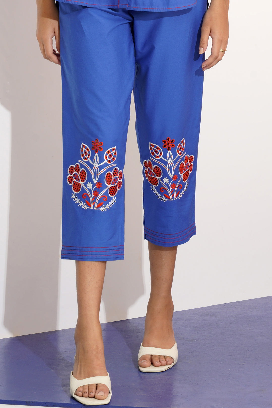 Daisy Embroidered pant – STITCH STORIES